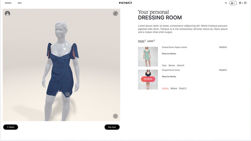 Virtual Try-On for Online Shops - Reactive Reality